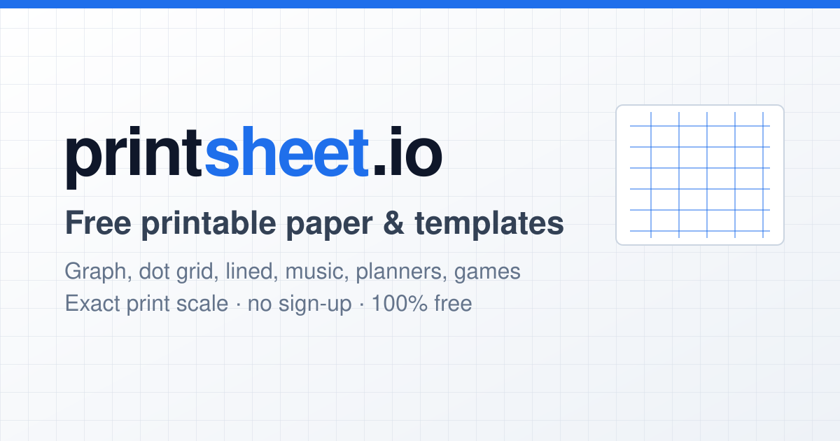 printsheet.io — Free Printable Paper, Exact Scale (A4, A5, Letter)